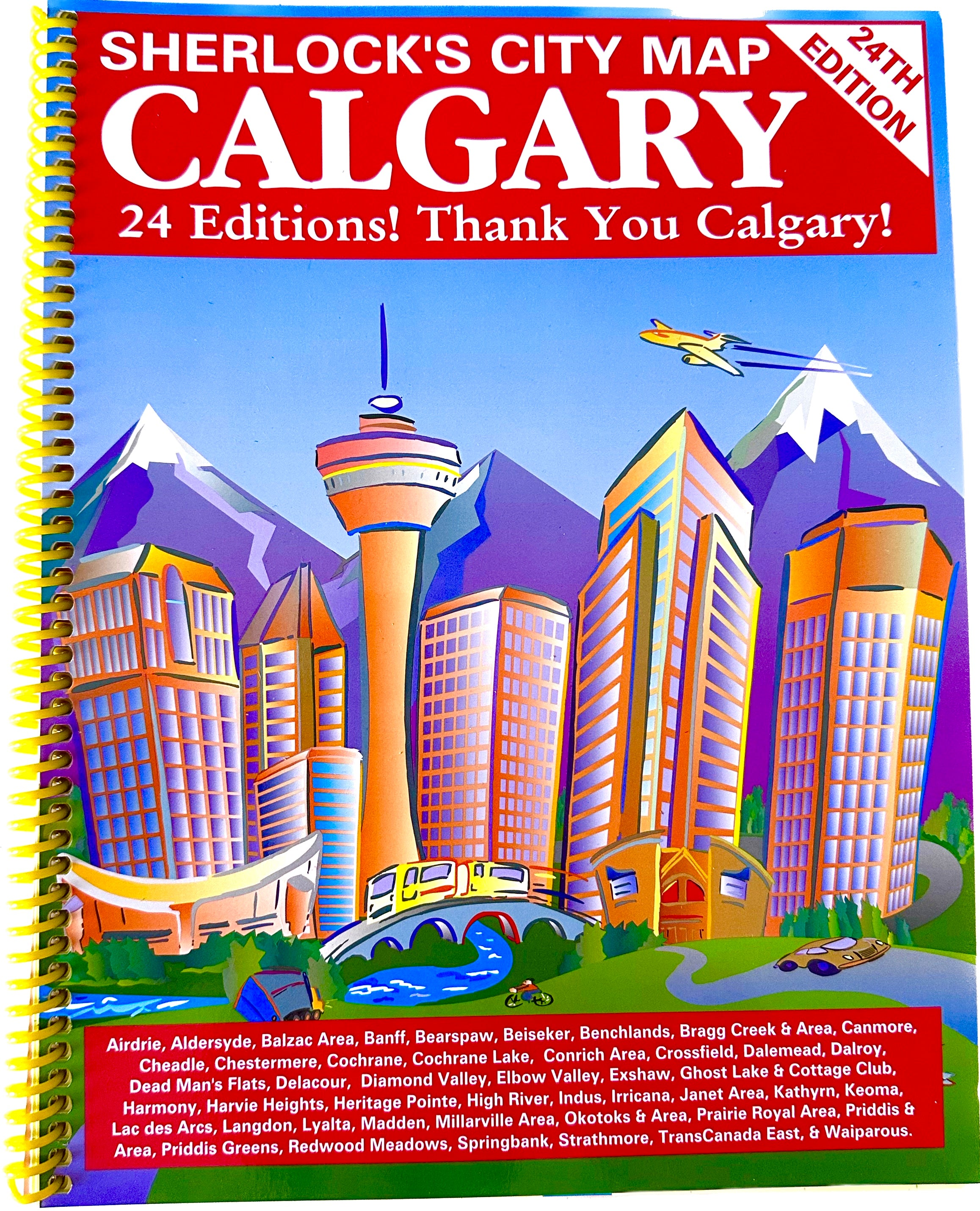 [NEW] Calgary Spiral Bound City Atlas – Sherlock Maps
