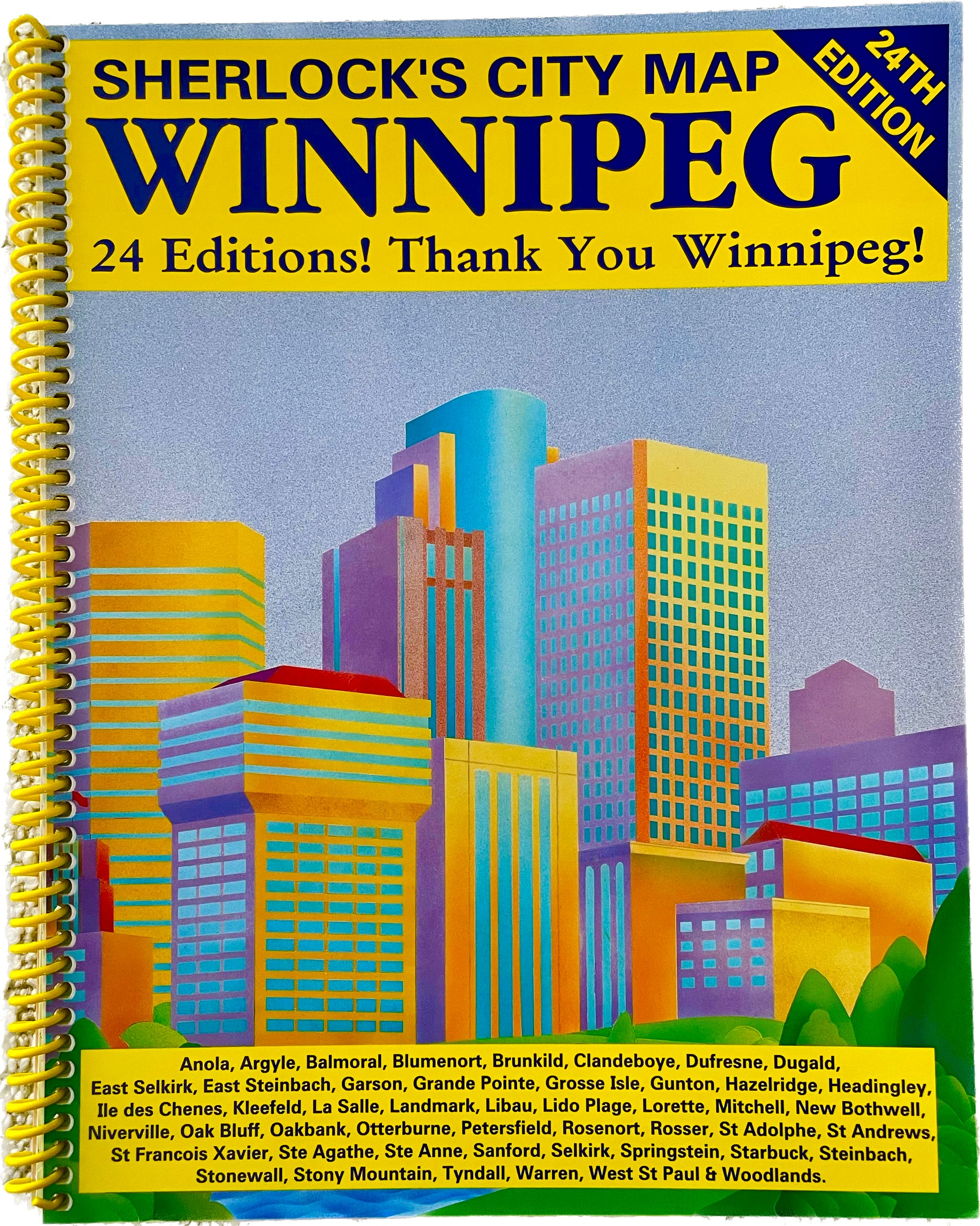 [NEW] Winnipeg Spiral Bound City Atlas – Sherlock Maps